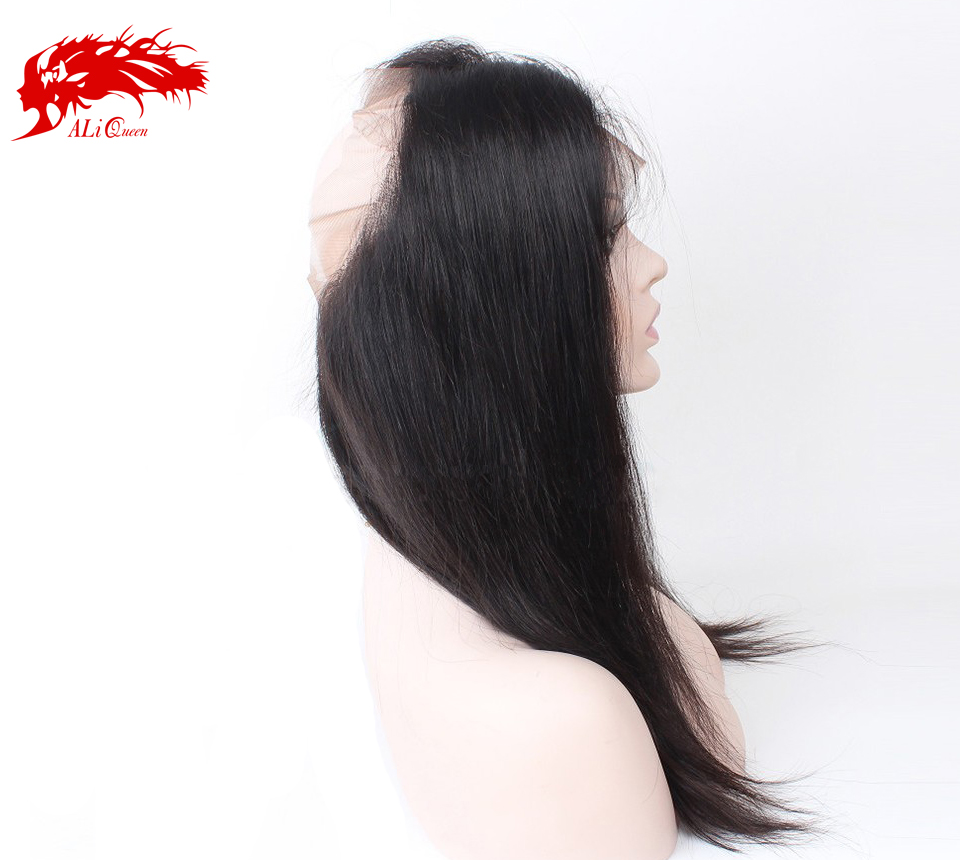 360 Lace Frontal Brazilian Straight Natural Hairline And Adjustment Hot ...